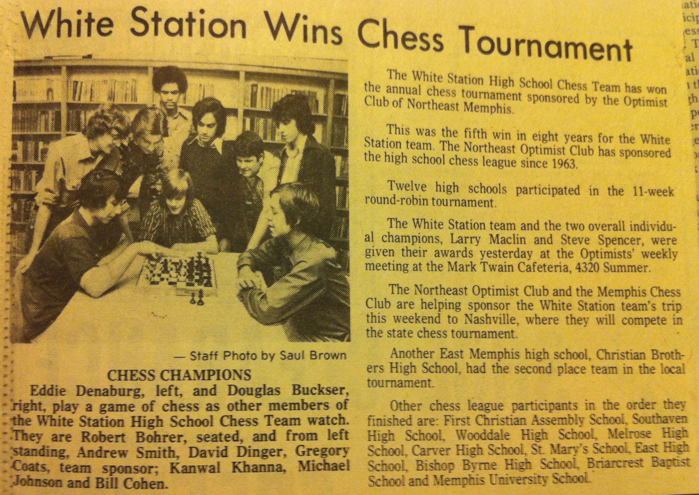 Our History | Memphis Chess Club